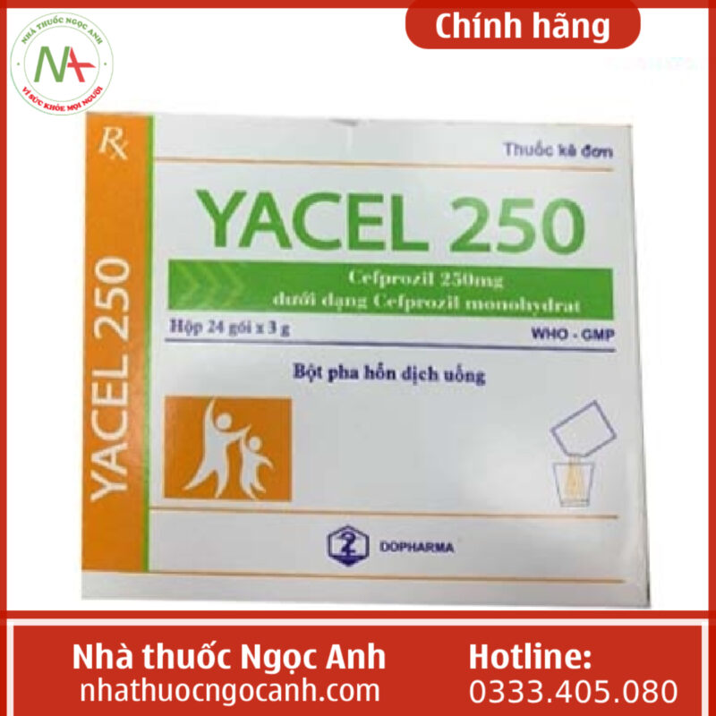 Thuốc Yacel 250 là thuốc gì, giá bao nhiêu, mua ở đâu?