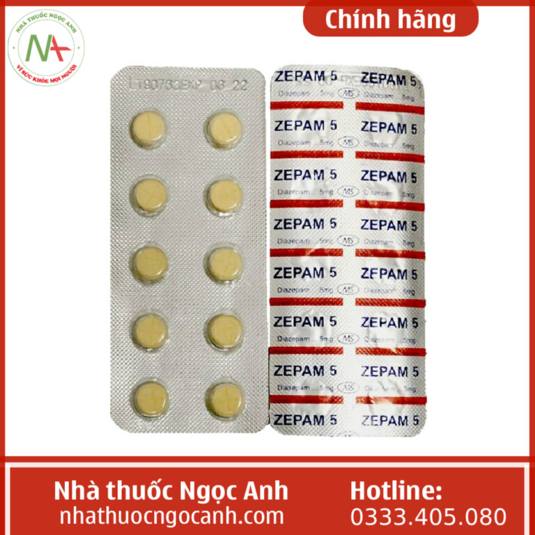 Thuốc ngủ Zepam 5 có tác dụng gì, giá bao nhiêu, mua ở đâu?