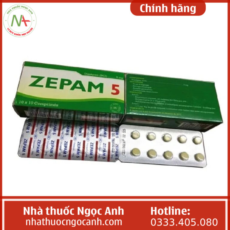 Thuốc ngủ Zepam 5 có tác dụng gì, giá bao nhiêu, mua ở đâu?