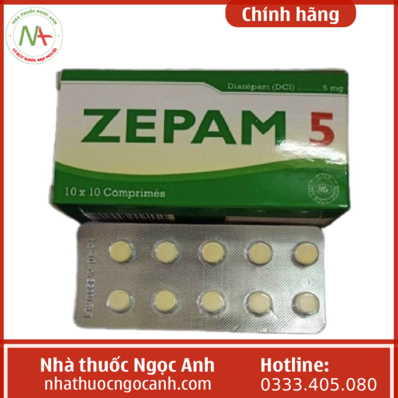 Thuốc ngủ Zepam 5 có tác dụng gì, giá bao nhiêu, mua ở đâu?