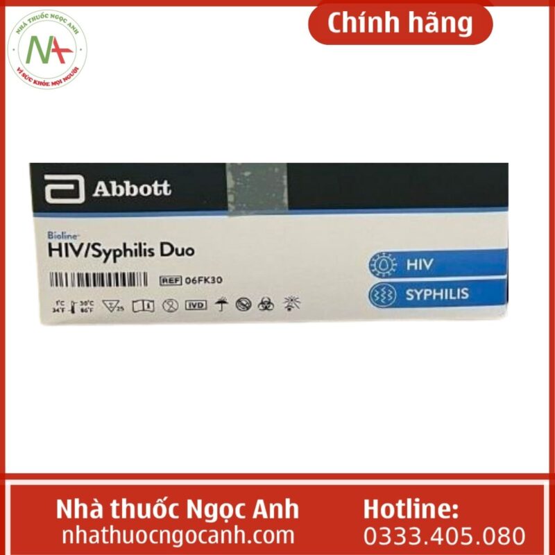 Bioline HIV/Syphilis Duo Abbott có tốt không, giá bao nhiêu, mua ở đâu?