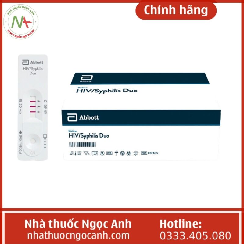 Bioline HIV/Syphilis Duo Abbott có tốt không, giá bao nhiêu, mua ở đâu?