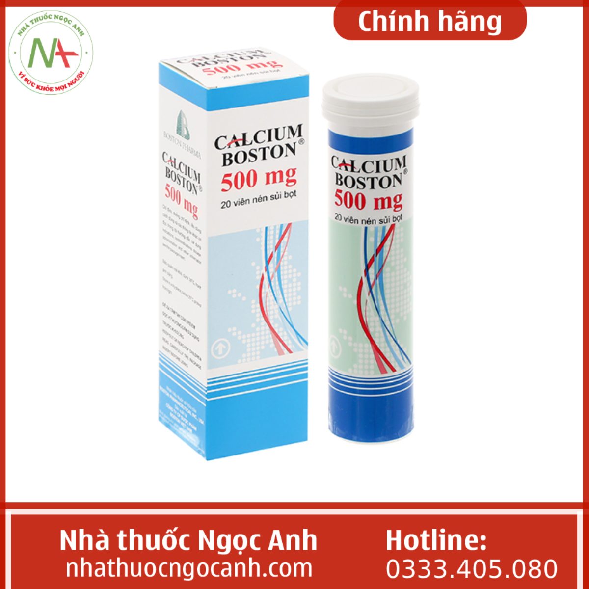 Thuốc Calcium Boston 500mg có tác dụng gì? giá bao nhiêu? mua ở đâu