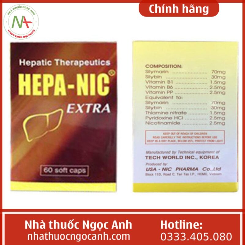 Thuốc Hepa-Nic Extra có tác dụng gì? giá bao nhiêu? mua ở đâu