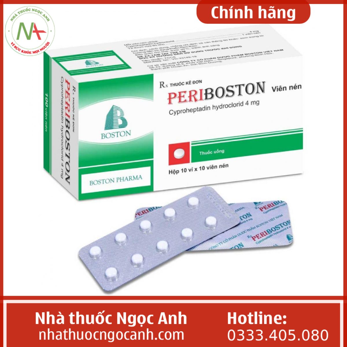 Thuốc Periboston có tác dụng gì? giá bao nhiêu, mua ở đâu
