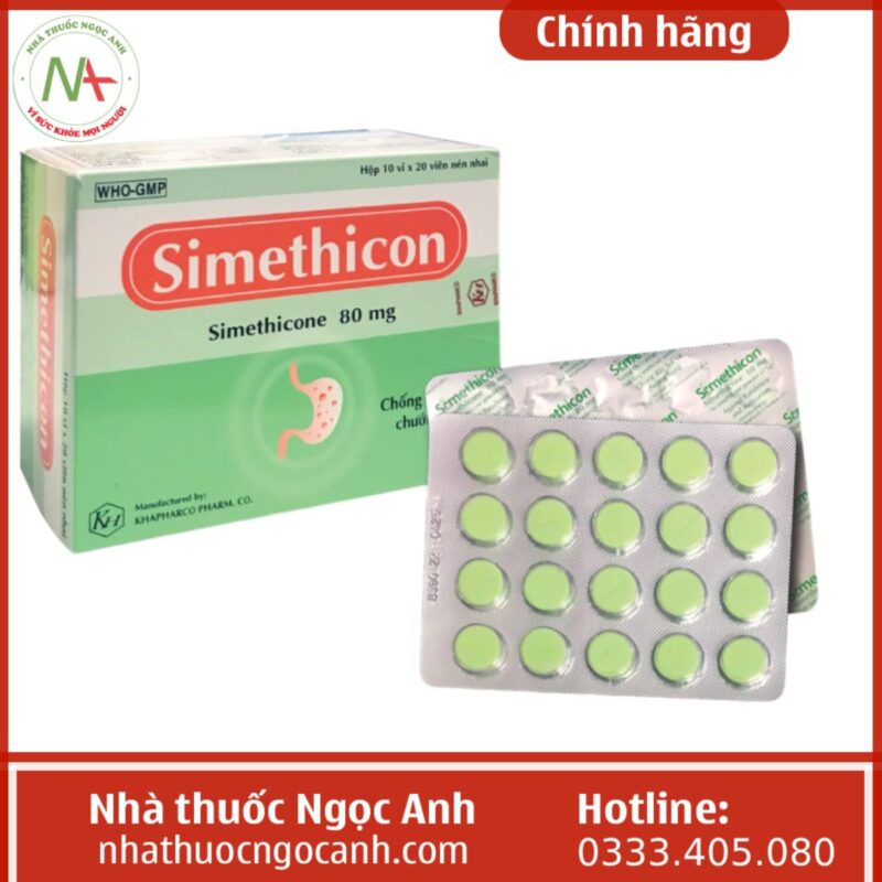 Thuốc Simethicon Khapharco có tác dụng gì? giá bao nhiêu? mua ở đâu