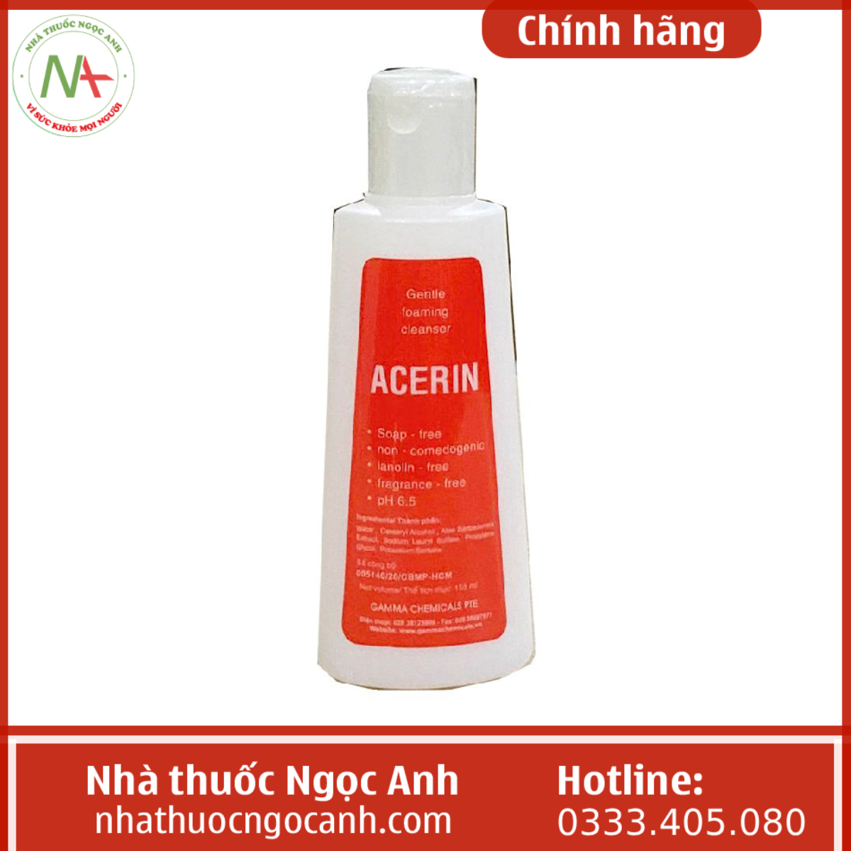 Sữa rửa mặt Acerin có tốt không, giá bao nhiêu, mua ở đâu?