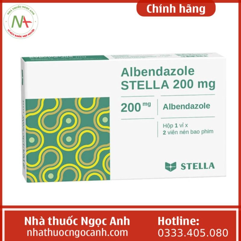 Thuốc Albendazole STELLA 200 mg là thuốc gì, liều dùng, cách dùng, giá ...