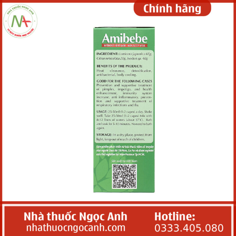 Thuốc Amibebe 250ml có tốt không, giá bao nhiêu, mua ở đâu?