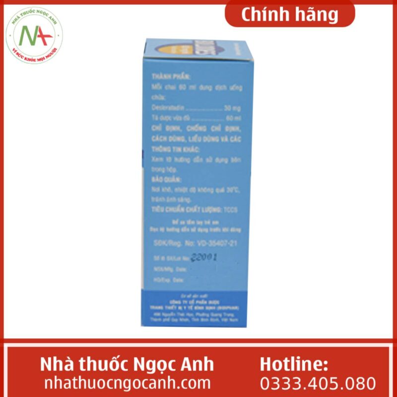 Thuốc Bilodes 0,5mg/ml có tác dụng gì, giá bao nhiêu, mua ở đâu?