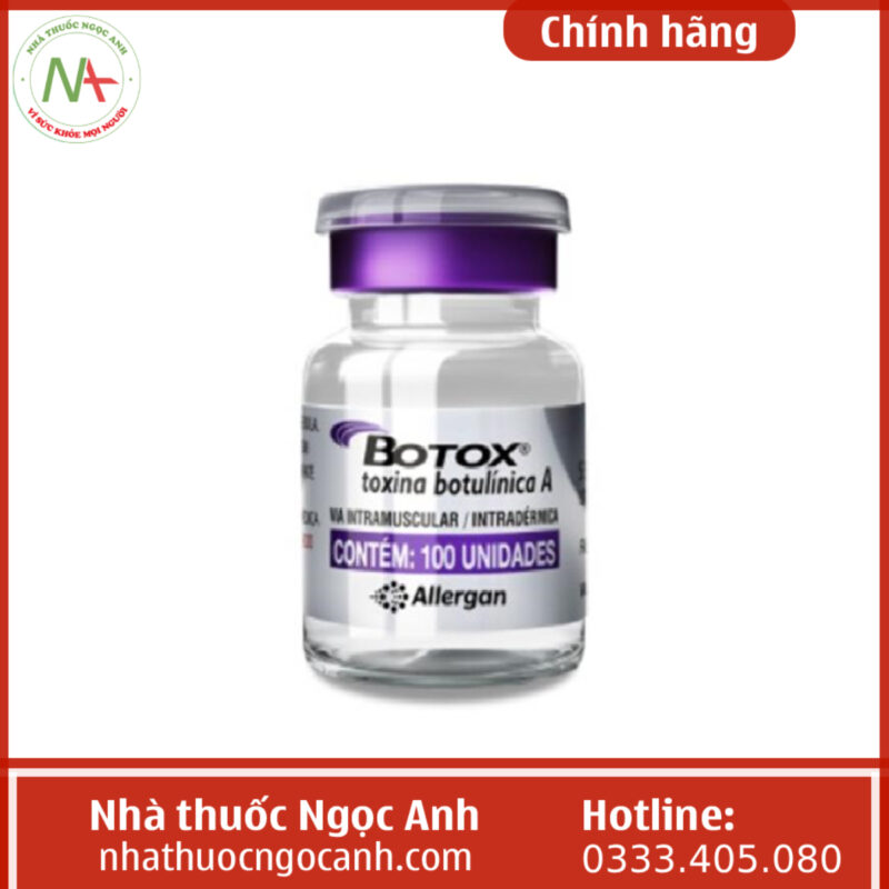 Thuốc Botox 100 Units Allergan giá bao nhiêu? Mua ở đâu?
