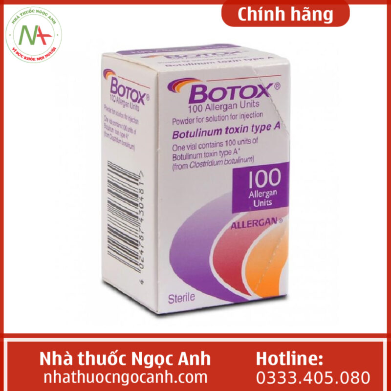 Thuốc Botox 100 Units Allergan giá bao nhiêu? Mua ở đâu?