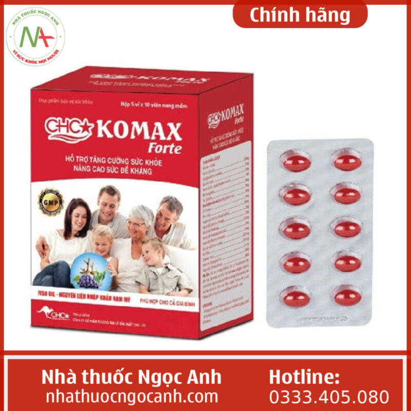 Thuốc CHC Komax Forte là thuốc gì, giá bao nhiêu? Mua ở đâu?