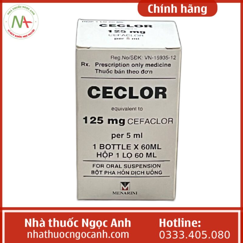Thuốc Ceclor 125mg/5ml là thuốc gì, có phải kháng sinh không, giá bao ...