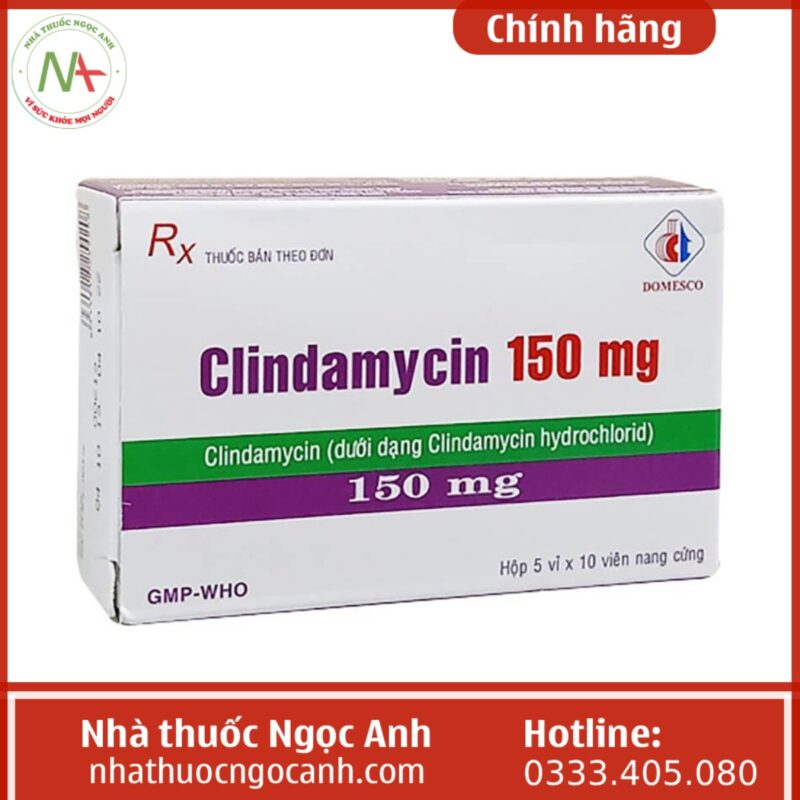 Thuốc Clindamycin 150 mg Domesco có tác dụng gì, giá bao nhiêu, mua ở đâu?