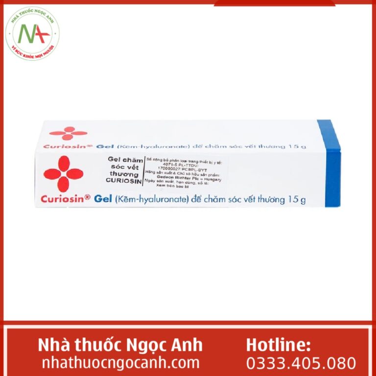 Thuốc Curiosin Gel 15 g giá bao nhiêu, có tác dụng gì, có trị sẹo không?