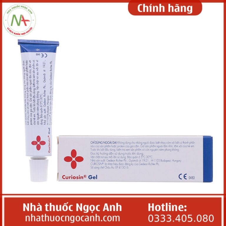 Thuốc Curiosin Gel 15 g giá bao nhiêu, có tác dụng gì, có trị sẹo không?