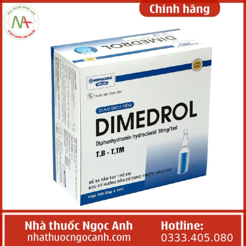 Thuốc Dimedrol HDPharma có tác dụng gì, liều dùng, giá bao nhiêu, mua ở ...