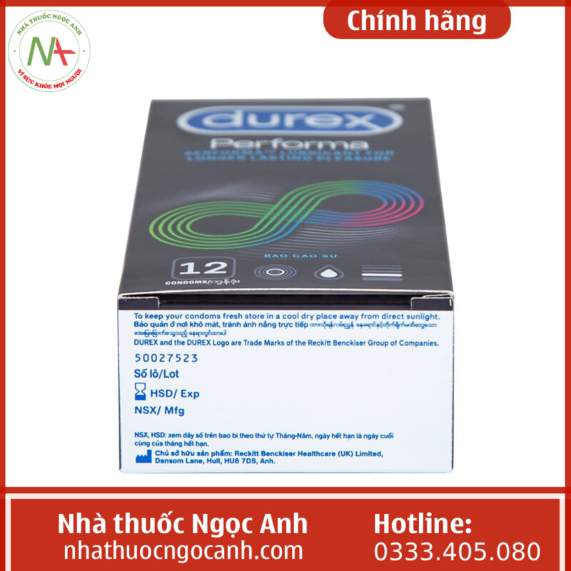 Bao cao su Durex Performa giá bao nhiêu? Mua ở đâu?