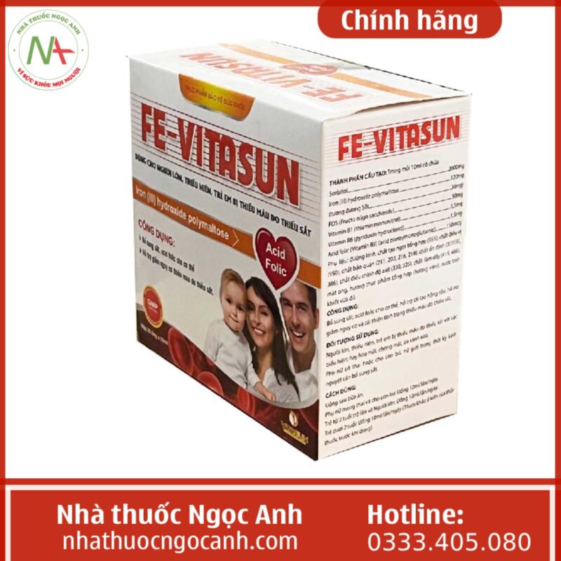 Thuốc Fe-Vitasun có tác dụng gì, có tốt không, giá bao nhiêu, mua ở đâu?
