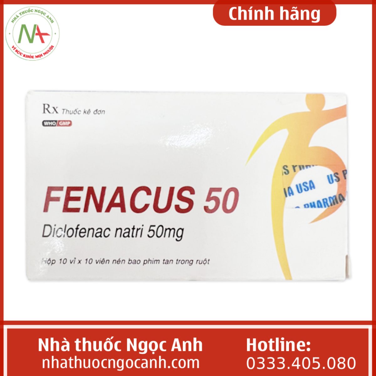 Thuốc Fenacus 50 có tác dụng gì, giá bao nhiêu, mua ở đâu?