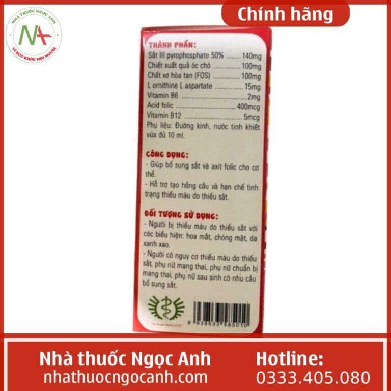 Thuốc bổ sung sắt Fenik có tốt không, giá bao nhiêu, mua ở đâu?