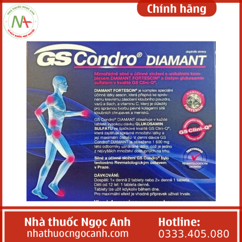 Thuốc GS Condro Diamant có tốt không, giá bao nhiêu, mua ở đâu?