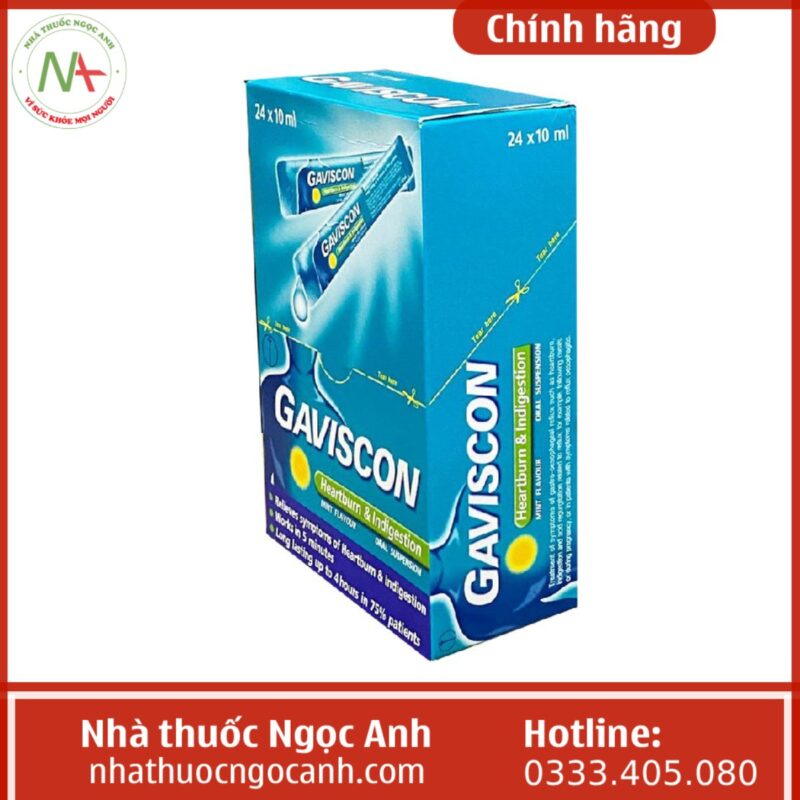 Thuốc Gaviscon 10ml là thuốc gì, giá bao nhiêu, uống trước hay sau ăn?