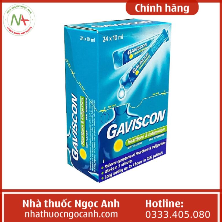 Thuốc Gaviscon 10ml là thuốc gì, giá bao nhiêu, uống trước hay sau ăn?