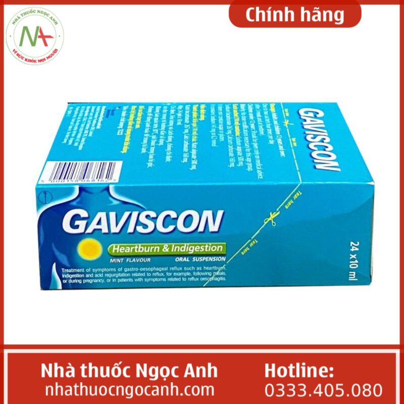 Thuốc Gaviscon 10ml là thuốc gì, giá bao nhiêu, uống trước hay sau ăn?