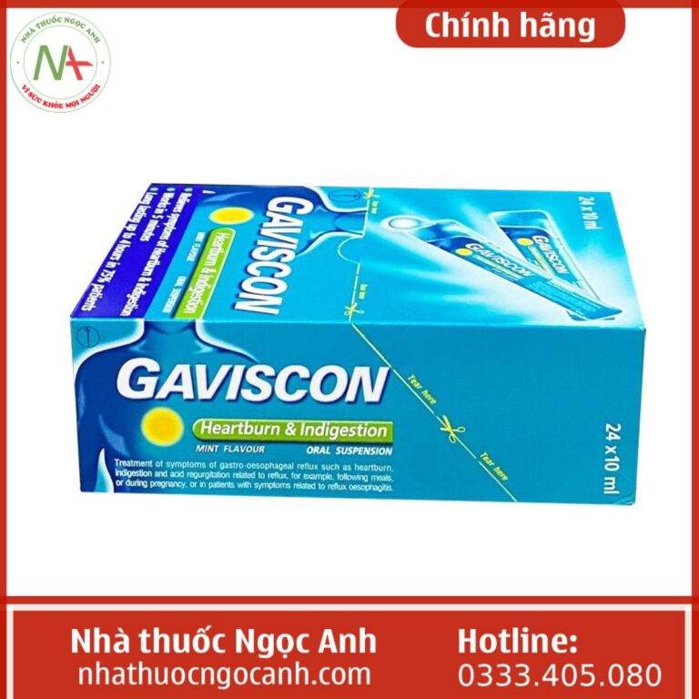 Thuốc Gaviscon 10ml là thuốc gì, giá bao nhiêu, uống trước hay sau ăn?
