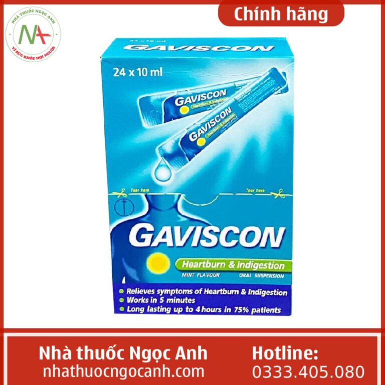 Thuốc Gaviscon 10ml là thuốc gì, giá bao nhiêu, uống trước hay sau ăn?