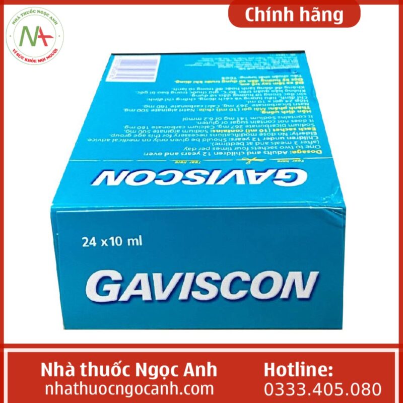 Thuốc Gaviscon 10ml là thuốc gì, giá bao nhiêu, uống trước hay sau ăn?