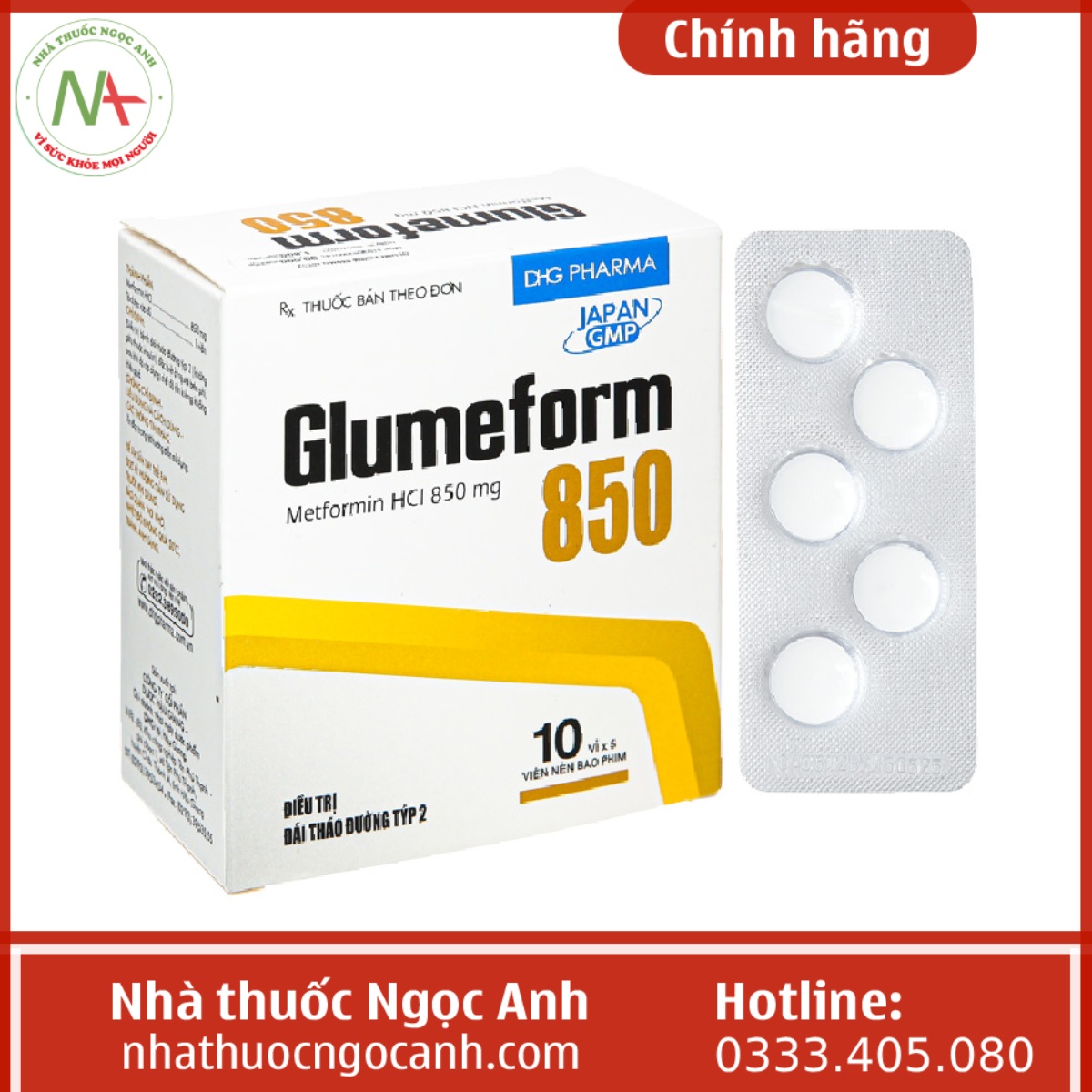 Thuốc Glumeform 850 mg là thuốc gì, có tác dụng gì, giá bao nhiêu, mua ...
