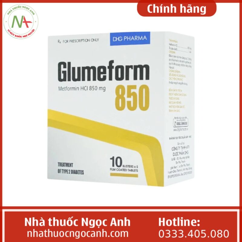 Thuốc Glumeform 850 mg là thuốc gì, có tác dụng gì, giá bao nhiêu, mua ...