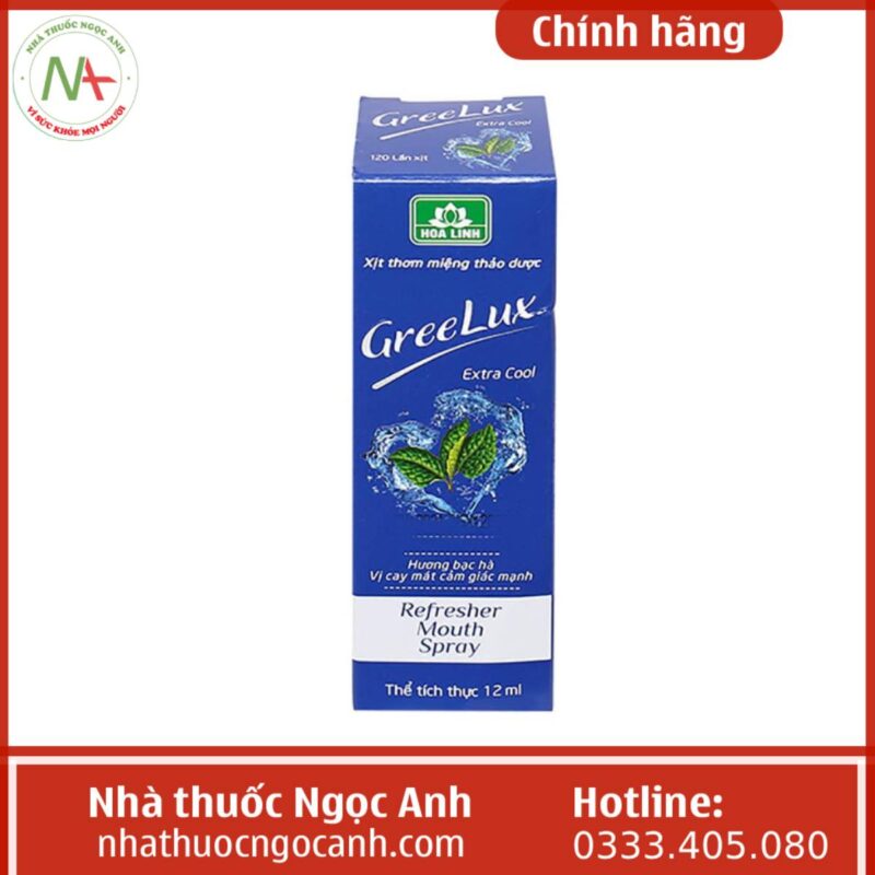 Xịt thơm miệng GreeLux Extra Cool giá bao nhiêu, mua ở đâu?