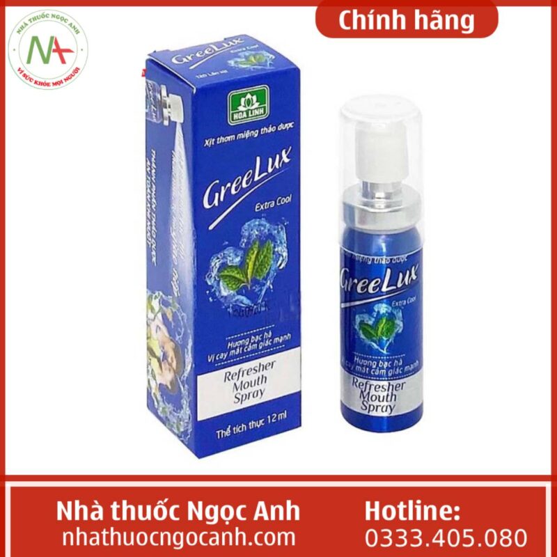 Xịt thơm miệng GreeLux Extra Cool giá bao nhiêu, mua ở đâu?
