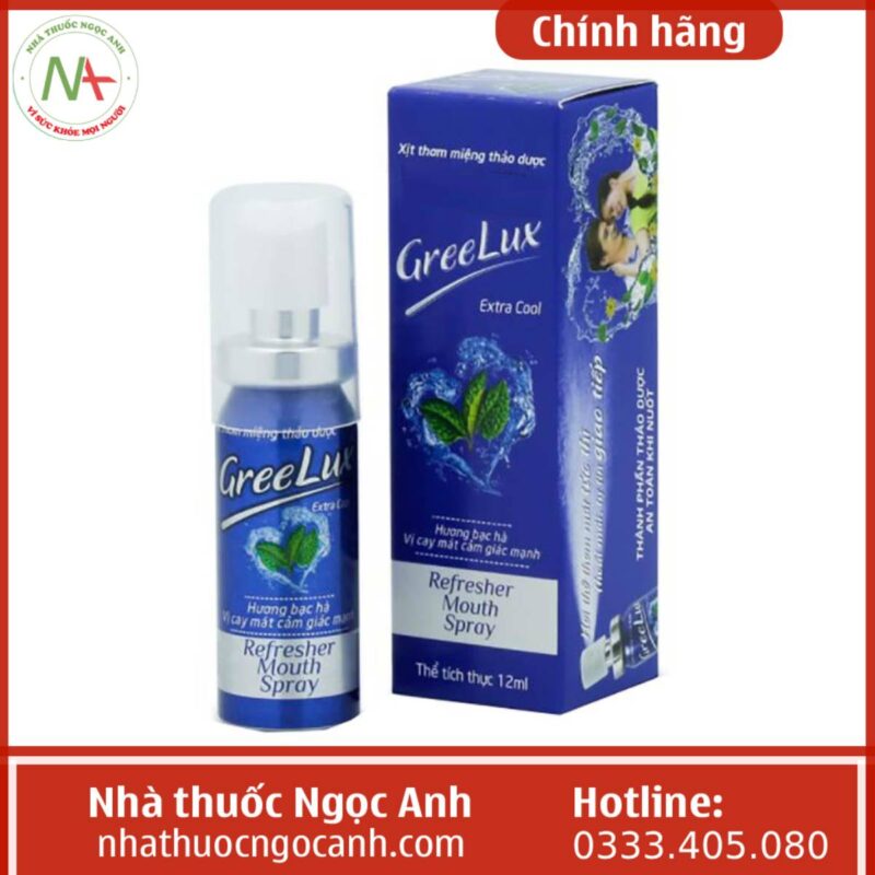 Xịt thơm miệng GreeLux Extra Cool giá bao nhiêu, mua ở đâu?