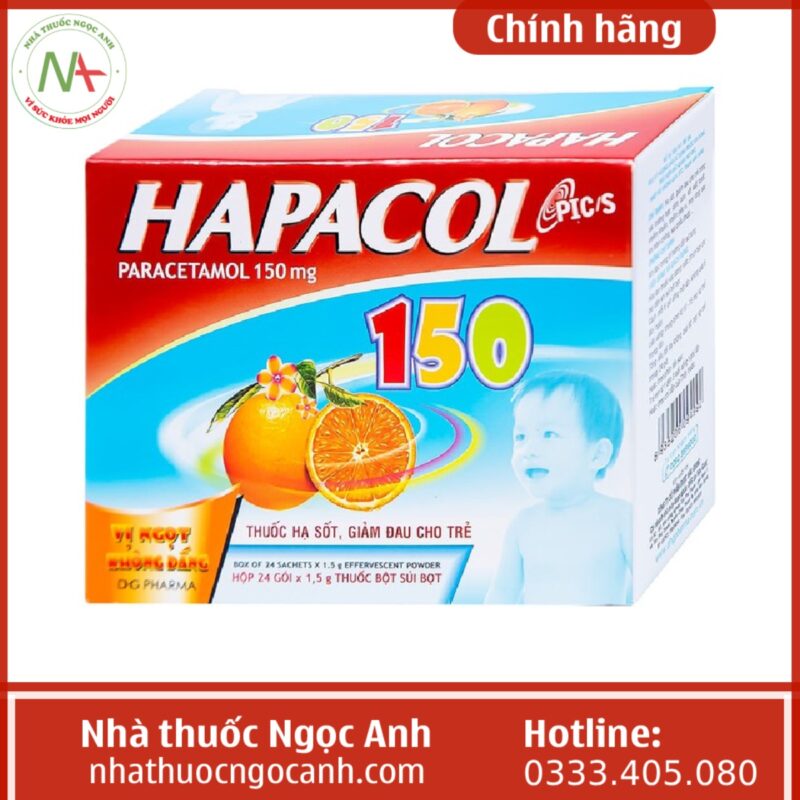 Thuốc hạ sốt Hapacol 150 dành cho trẻ mấy tuổi, cách 4 tiếng uống được ...