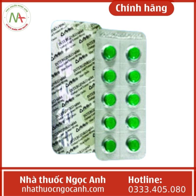 Thuốc Interginko Tablet 80 mg là thuốc gì, mua ở đâu, giá bao nhiêu