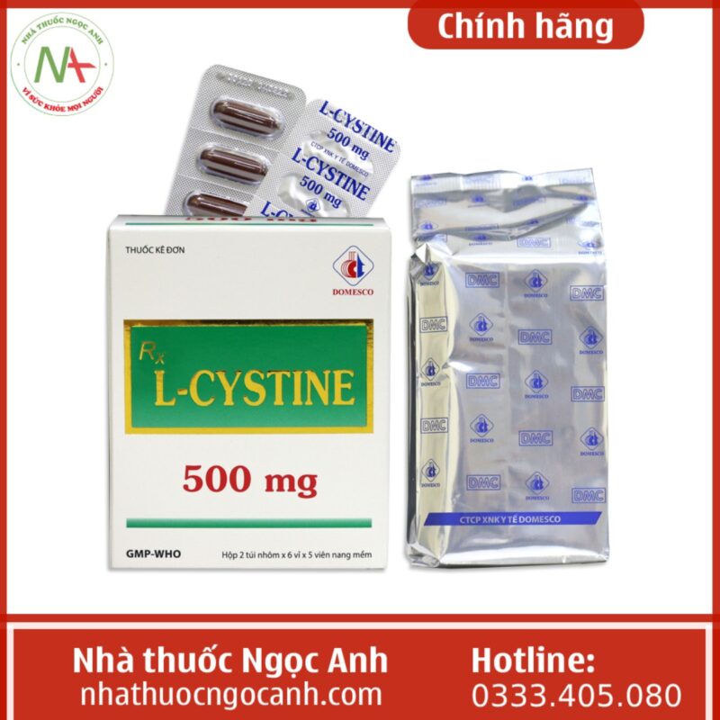 Thuốc L-Cystine 500 mg Domesco có tác dụng gì, giá bao nhiêu, mua ở đâu ...