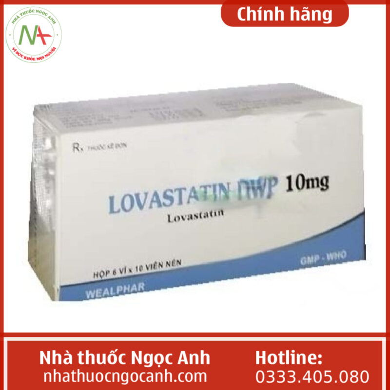 Thuốc Lovastatin DWP 10mg giá bao nhiêu, mua ở đâu?