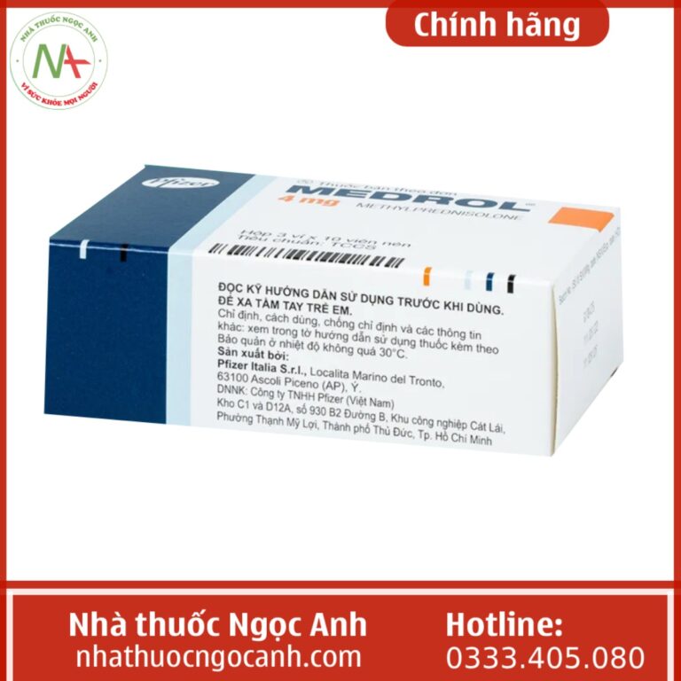Thuốc Medrol 4 mg chữa bệnh gì, liều dùng cho trẻ em, giá bao nhiêu, mua ở đâu?