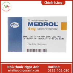 Thuốc Medrol 4 mg chữa bệnh gì, liều dùng cho trẻ em, giá bao nhiêu ...