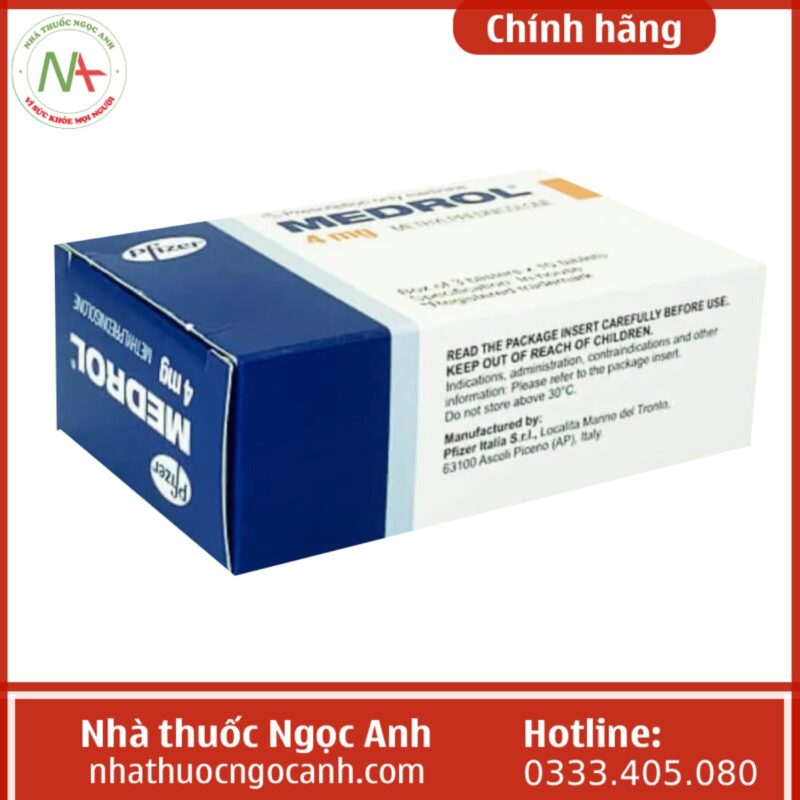 Thuốc Medrol 4 mg chữa bệnh gì, liều dùng cho trẻ em, giá bao nhiêu, mua ở đâu?