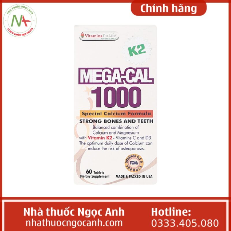 Mega-Cal K2 có tốt không, giá bao nhiêu, mua ở đâu, có tác dụng gì?