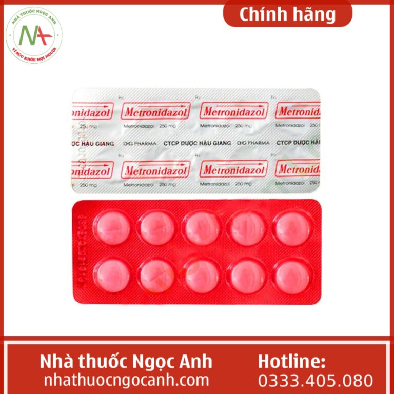 Thuốc Metronidazol 250 DHG là thuốc gì, giá bao nhiêu, hướng dẫn sử dụng?