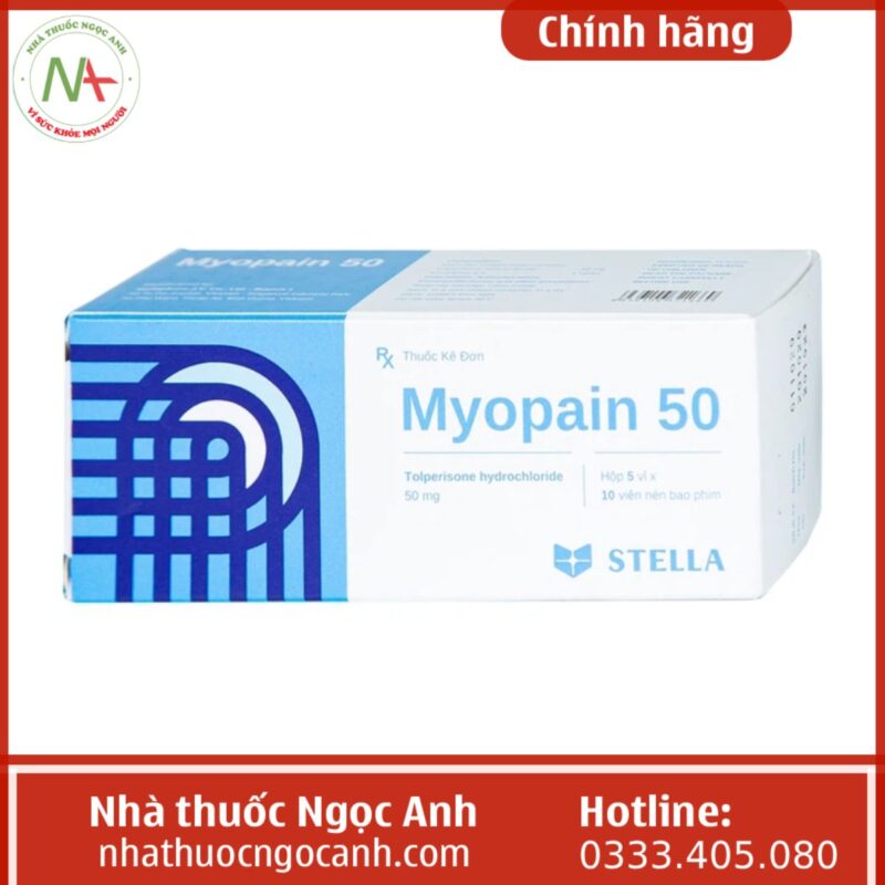 Thuốc Myopain 50 Stella có tác dụng gì, giá bao nhiêu, mua ở đâu?