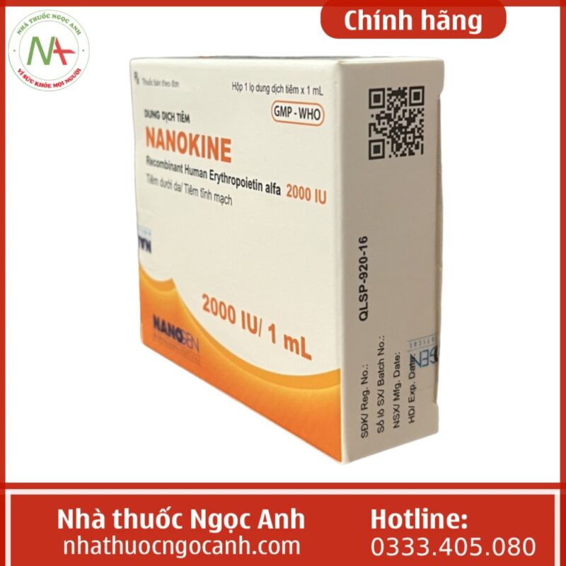 Thuốc Nanokine 2000 IU/1ml giá bao nhiêu? Mua ở đâu?