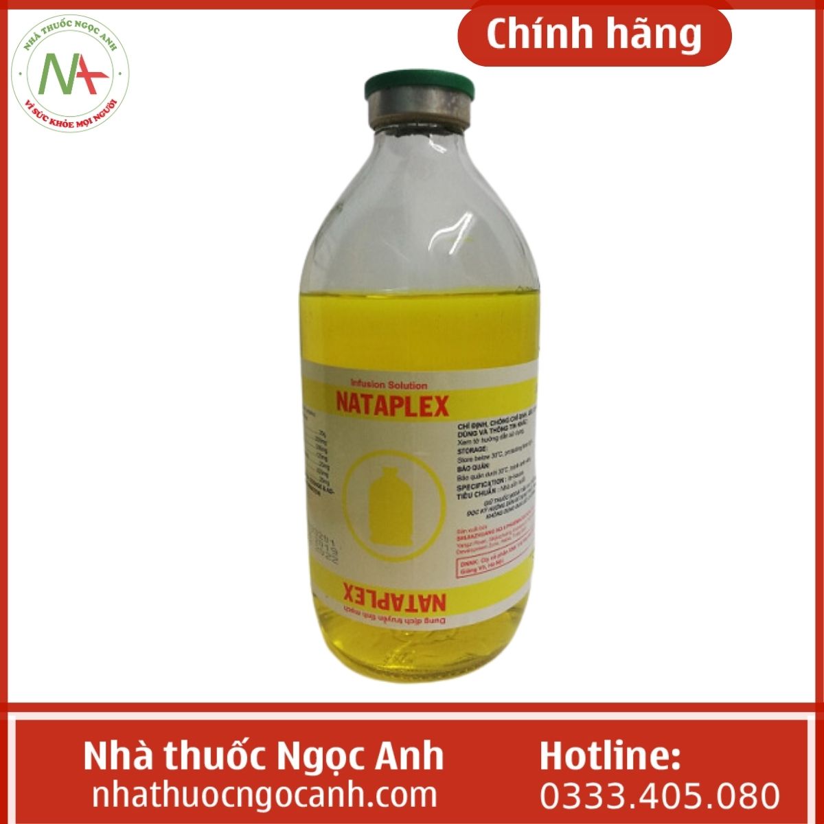Dịch truyền Nataplex có tác dụng gì, mua ở đâu, giá bao nhiêu